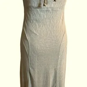Athleta | Dresses | Athleta Sheer Lacy Overlay Maxi Dress Braided Adj ...